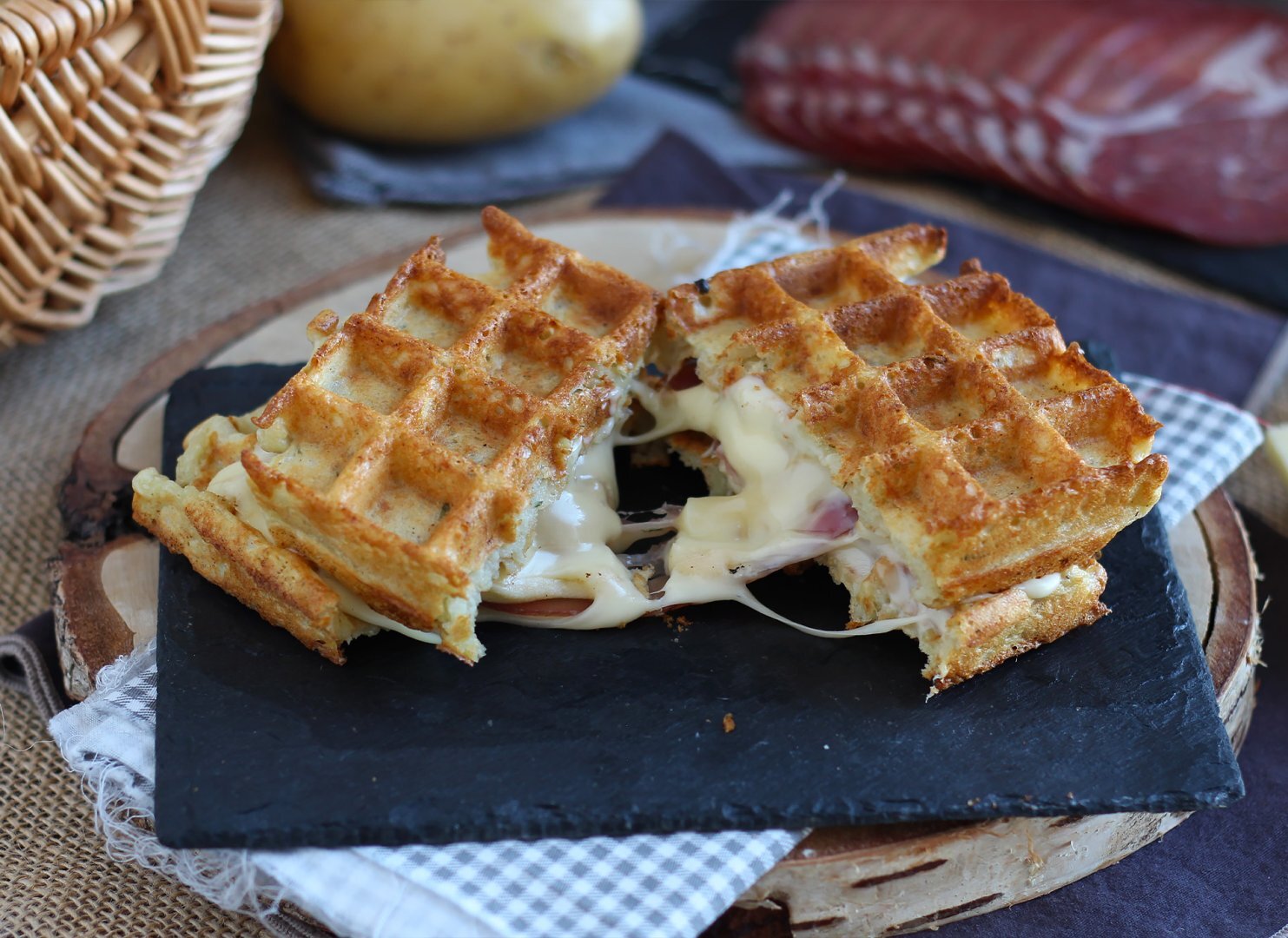 Recette de sandwich gaufre raclette, plat réconfortant