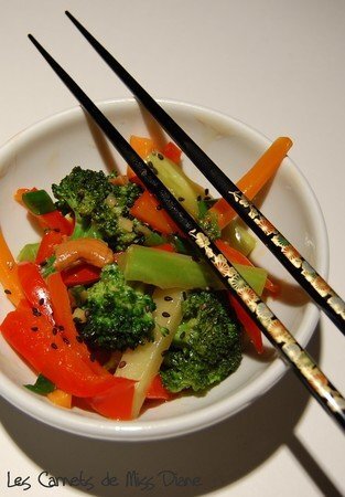 Recette de légumes sautés à la chinoise