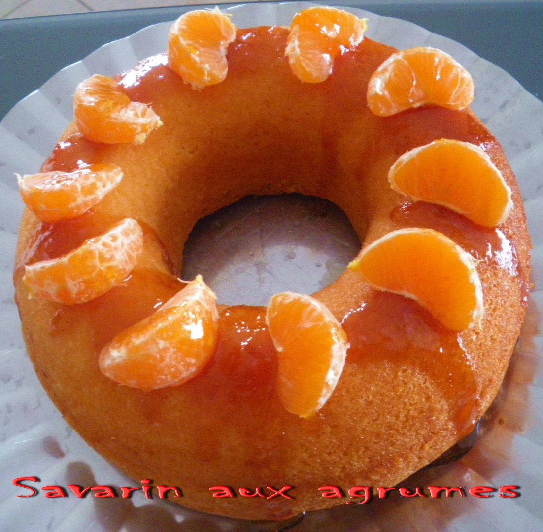 Recette de savarin aux agrumes et zestes d'agrumes
