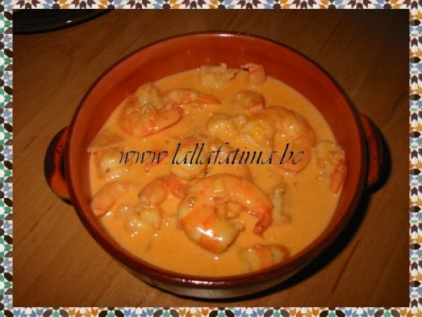 Recette de scampi au paprika et à la crème