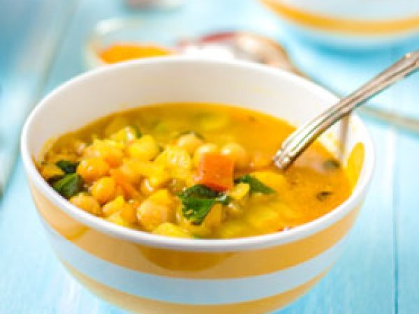 Recette de soupe de pois chiches à l'orientale