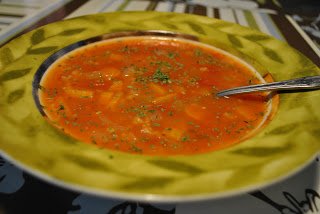 Recette de soupe de tomates et riz savoureuse