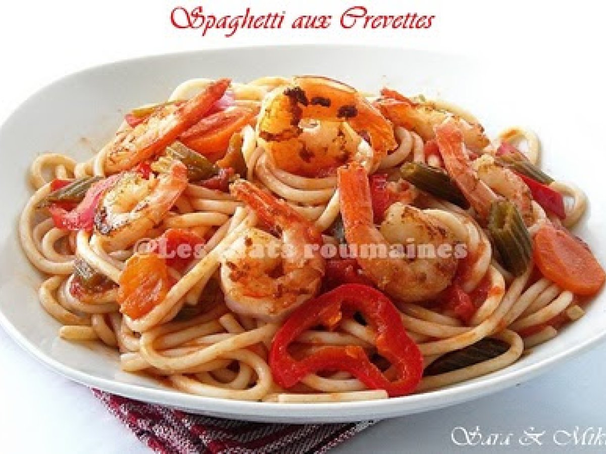 Recette de spaghetti aux crevettes savoureuses