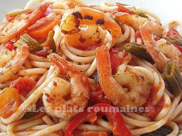 Recette de spaghetti aux crevettes savoureuses