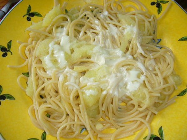 Recette spaghetti et courge spaghetti sauce fromage