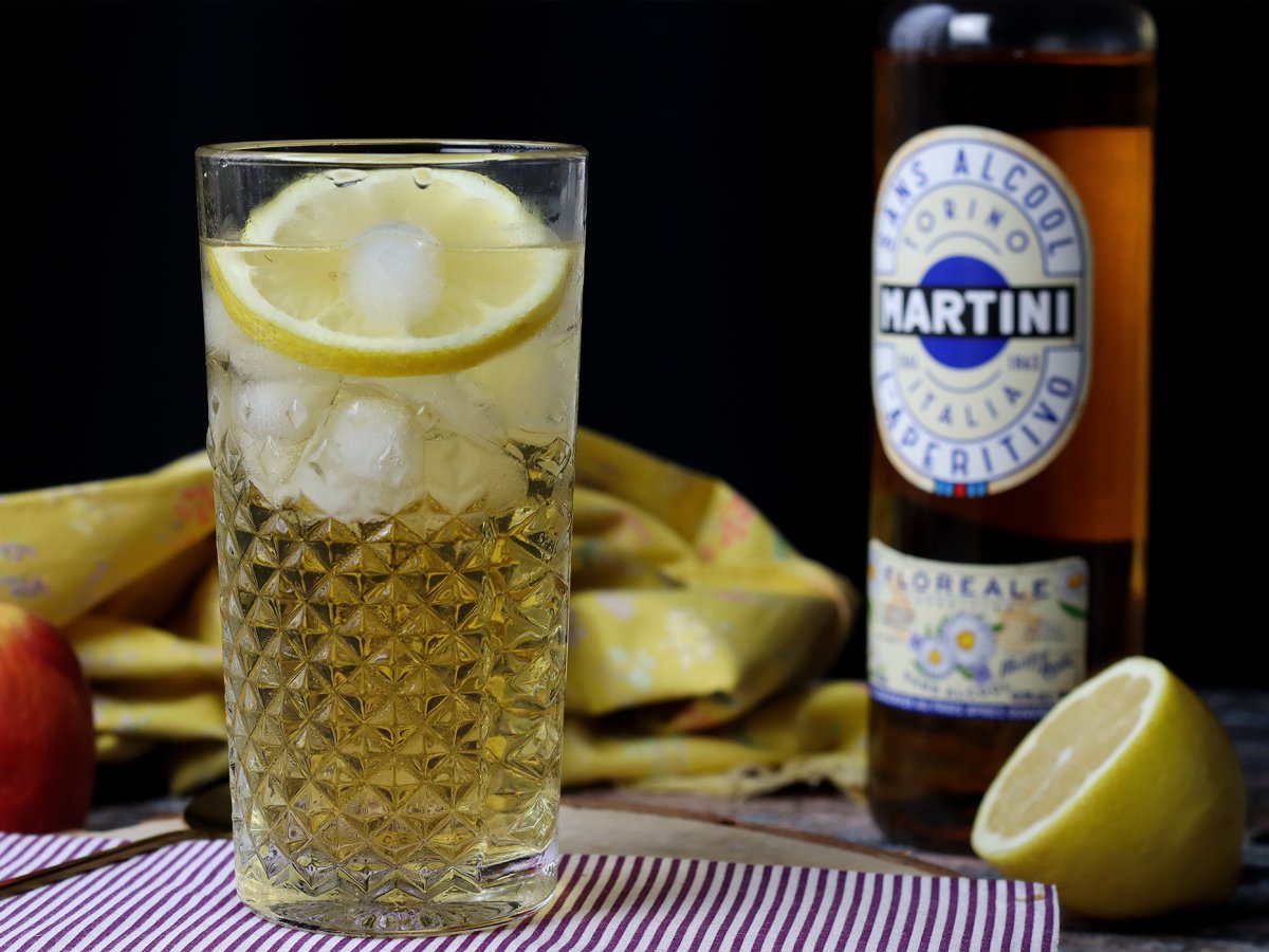 Recette spritz martini sans alcool, doux et floral
