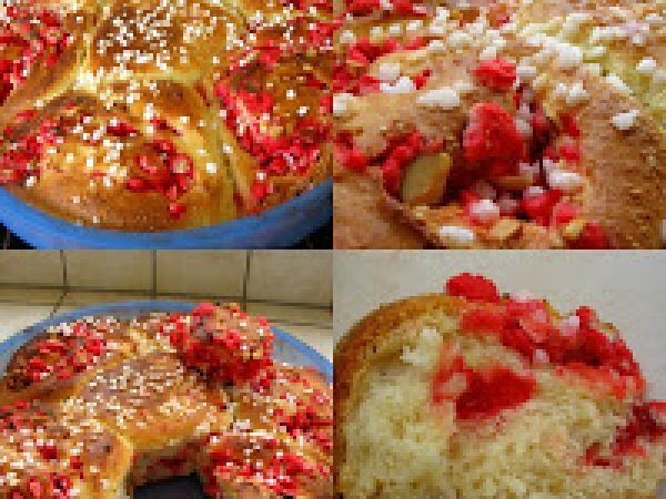 Recette de st genix - brioche aux pralines roses