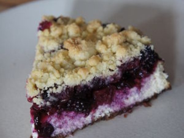 Recette de streusel aux fruits rouges et épices