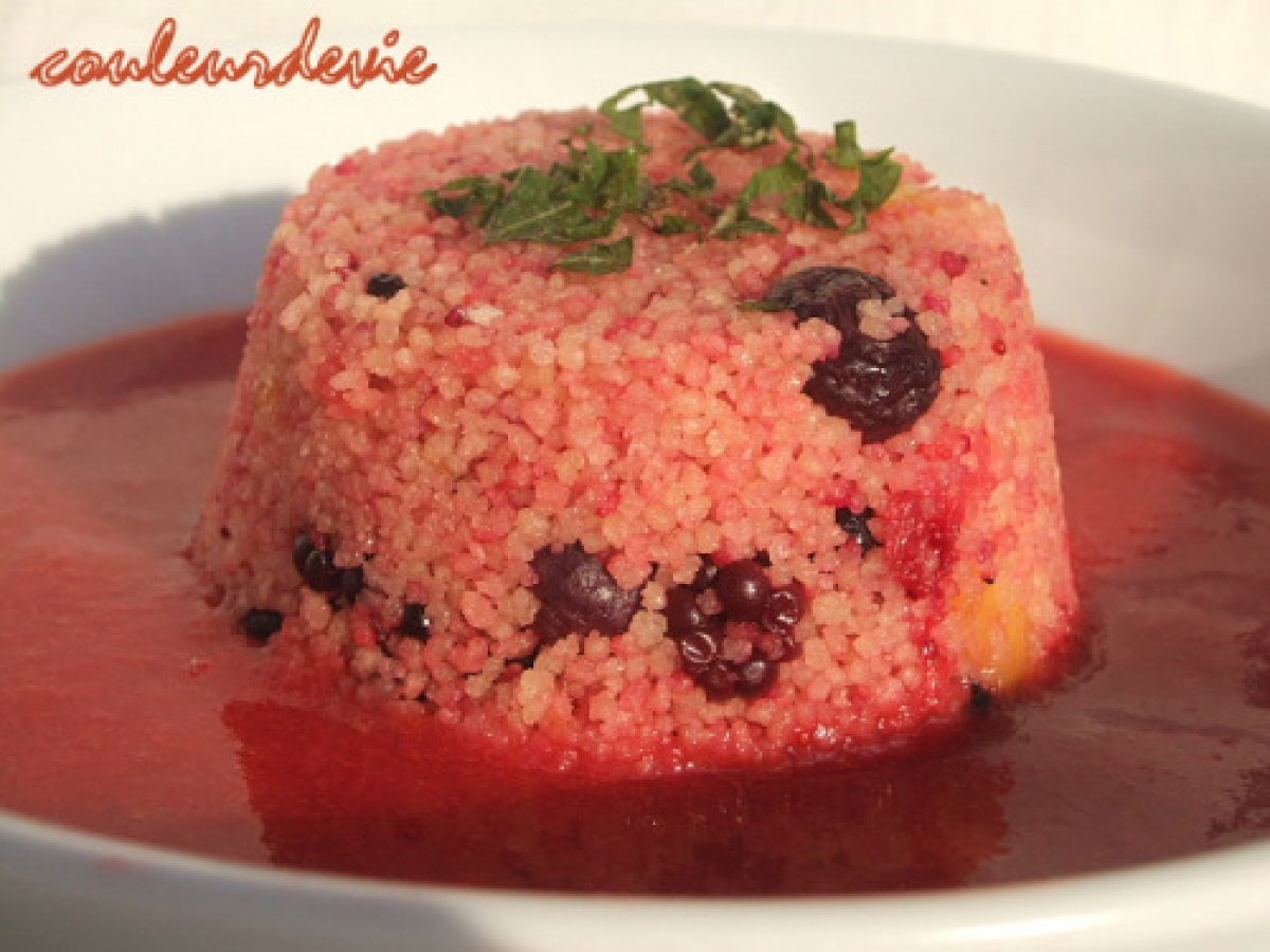 Recette de taboulé aux fruits rouges et menthe