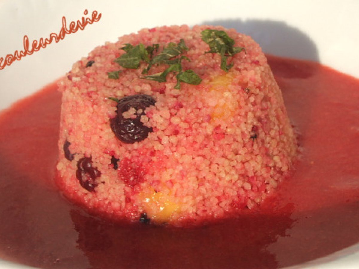 Recette de taboulé aux fruits rouges et menthe
