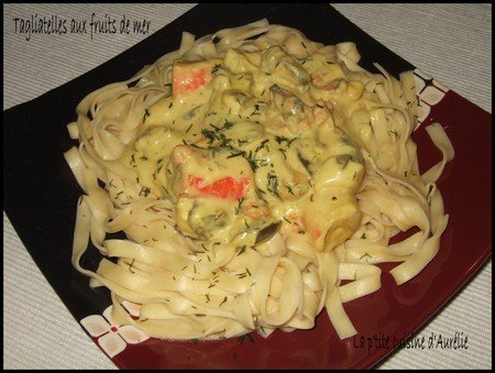 Recette de tagliatelles aux fruits de mer safranées