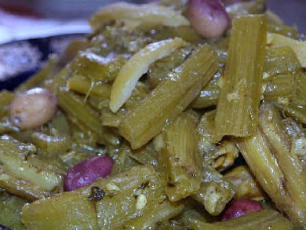 Recette de tajine aux cardons (el kannaria/el kharchouf)
