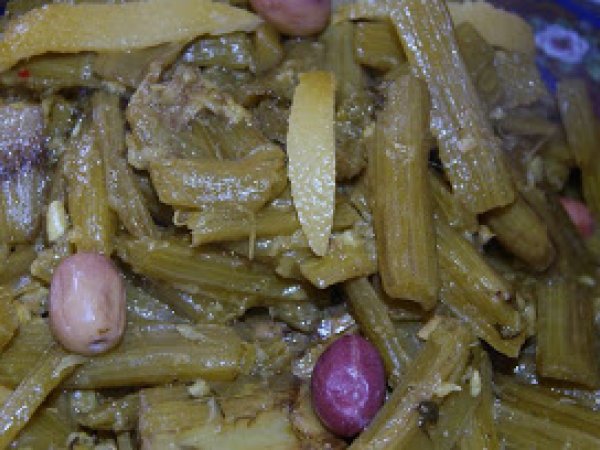 Recette de tajine aux cardons (el kannaria/el kharchouf)