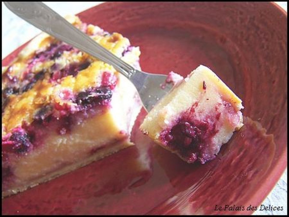 Recette de tarte au fromage blanc et fruits rouges
