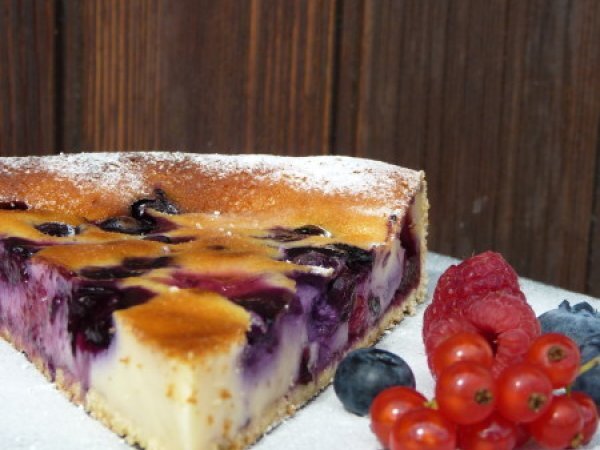 Recette de tarte au fromage blanc et fruits rouges