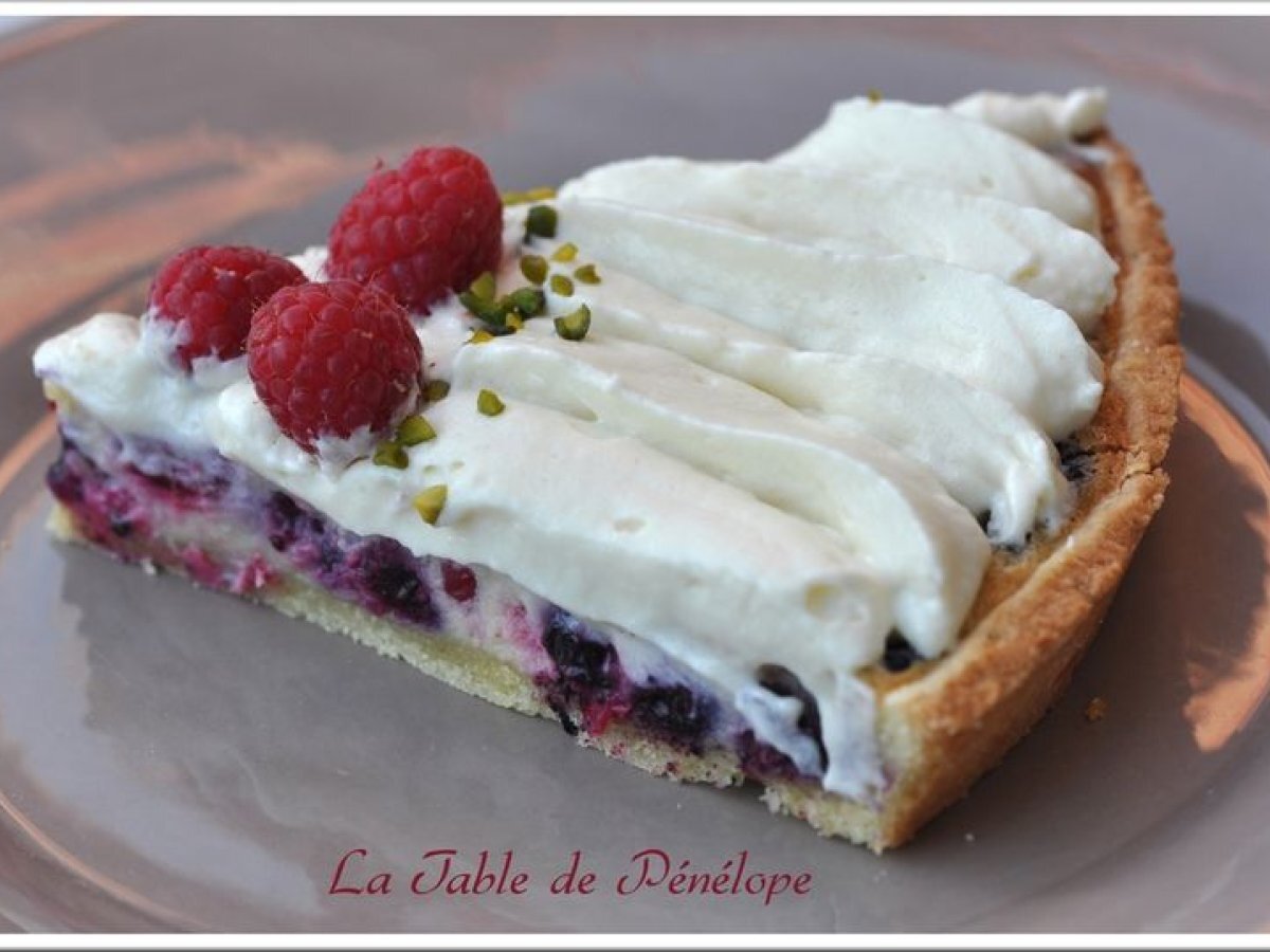 Recette de tarte fruits rouges et ganache chocolat blanc