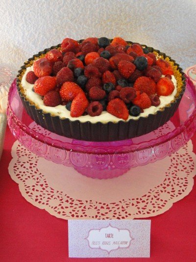 Recette de tarte aux fruits rouges et mascarpone