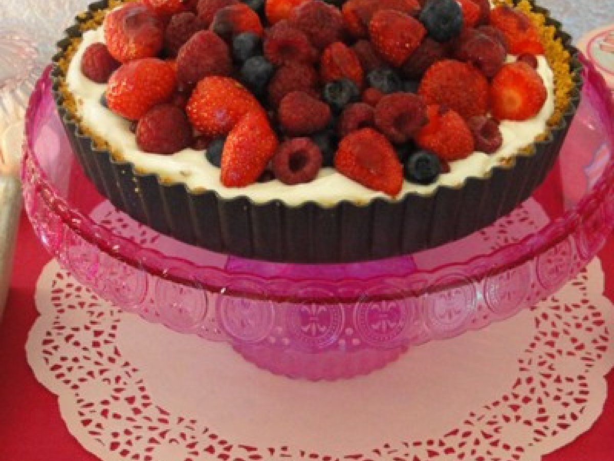 Recette de tarte aux fruits rouges et mascarpone