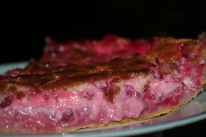 Recette de tarte aux groseilles rouges et mascarpone