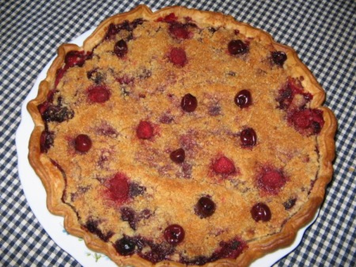 Recette de tarte crumble aux fruits rouges