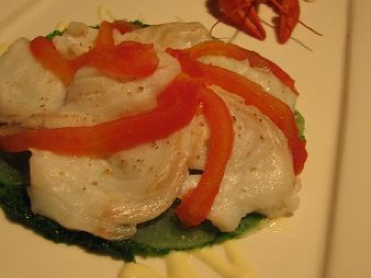 Tarte fine de morue fraîche à la vapeur - Recette Ptitchef