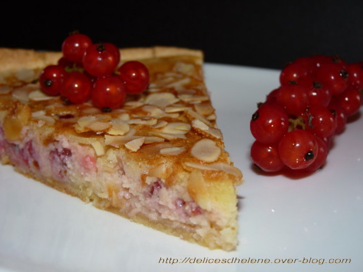 Recette de tarte aux groseilles et amandes délicieuses