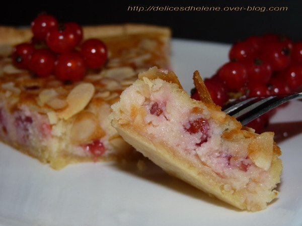 Recette de tarte aux groseilles et amandes délicieuses