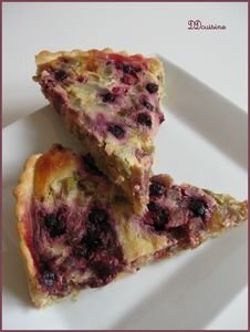 Recette tarte légère rhubarbe et fruits rouges