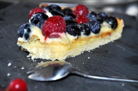 Recette de tarte myrtilles, framboises & groseilles