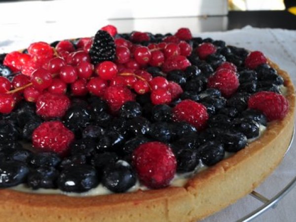 Recette de tarte myrtilles, framboises & groseilles