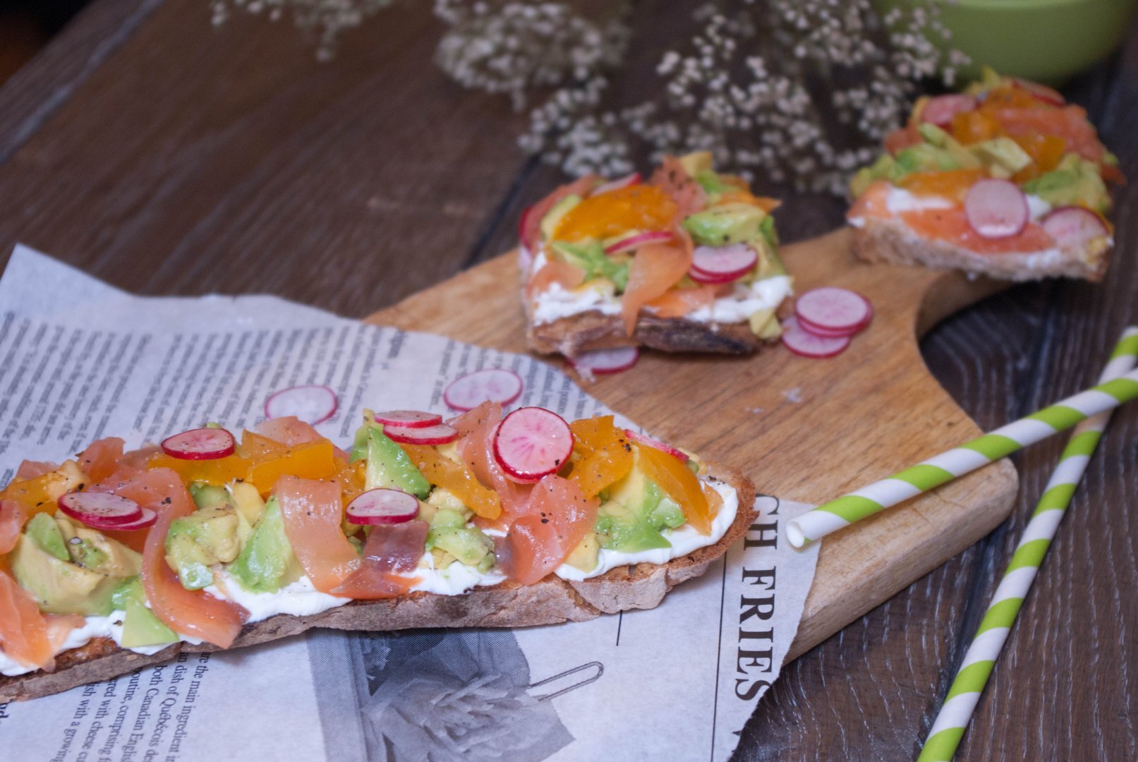Recette de tartines printanières délicieuses