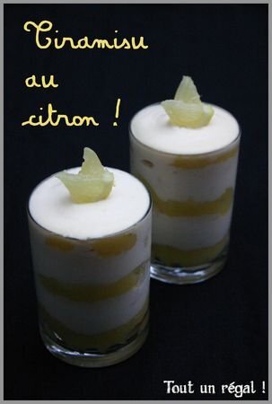 Recette de tiramisu au citron crémeux et léger