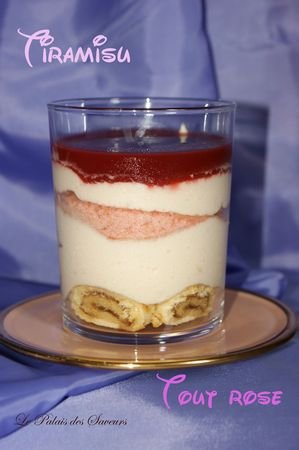 Recette de tiramisu rose et gourmand délicat