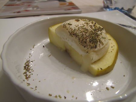 Recette de toast de chèvre chaud sur pomme