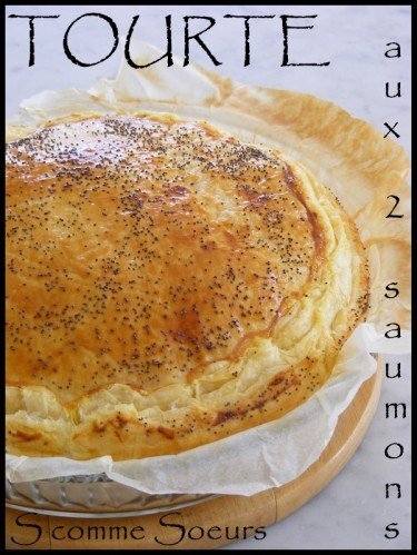 Recette de tourte aux deux saumons et épinards