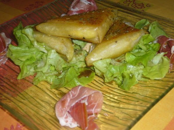 Recette de triangles curry aux légumes savoureux