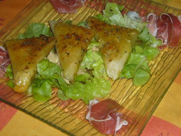 Recette de triangles curry aux légumes savoureux