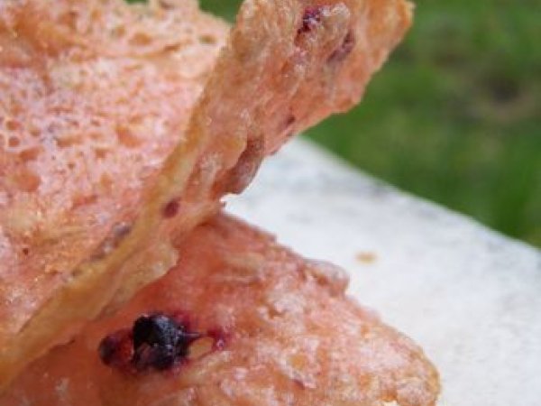 Recette de tuiles dentelle au muesli de fruits rouges