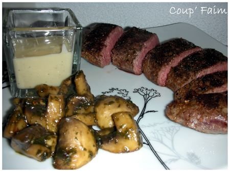 Recette: filet d'agneau basse temp. et sauce à l'ail