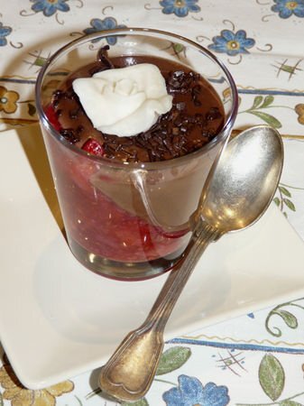 Recette réconfortante : dessert en rouge et noir