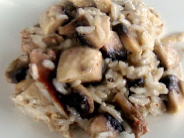 Recette: reste de poulet, champignons et plus...