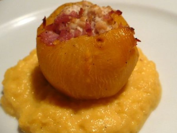 Recette de navets boule d'or farcis au poulet et bacon