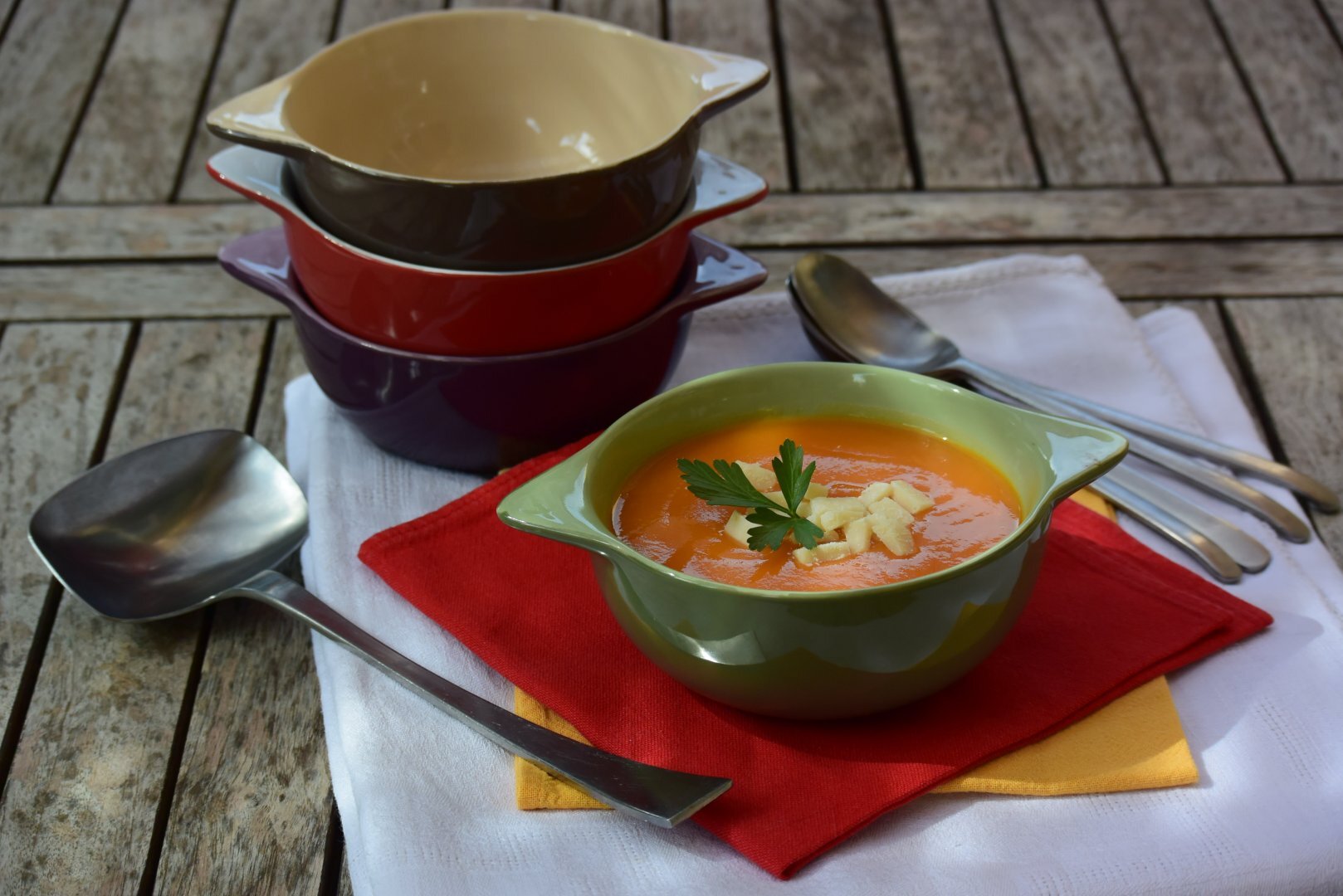 Recette de velouté de courge au parmesan