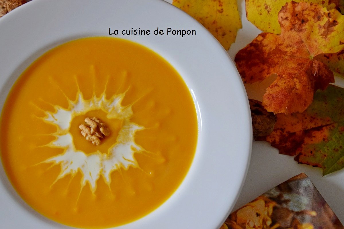 Recette velouté potiron et carotte facile et rapide