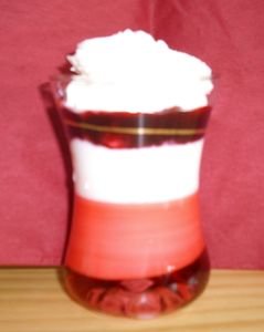 Recette de verrine au coulis de fruits rouges