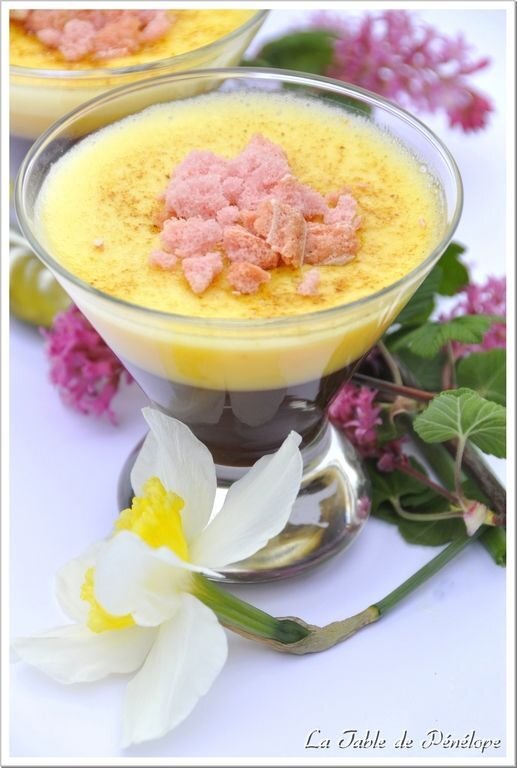 Recette verrine chocolat sabayon flambé à l'orange
