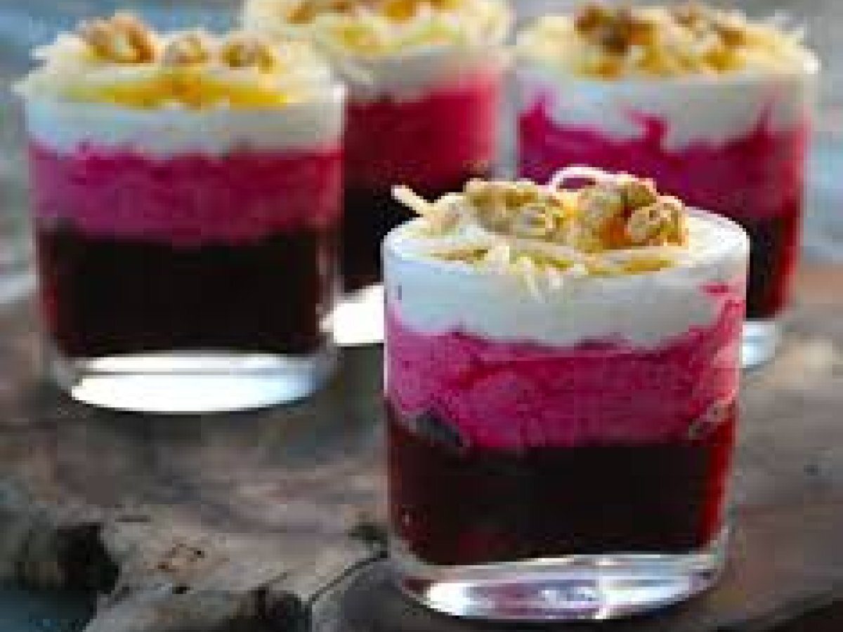 Recette de verrine de betteraves et fromage frais
