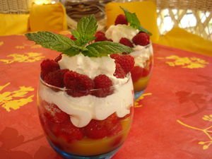 Recette de verrine aux fruits rouges et crème