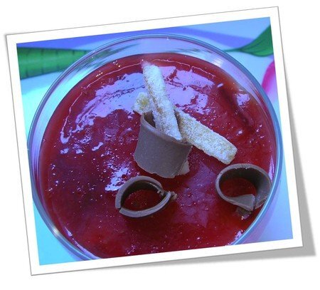 Recette de verrine légère à l'orange sanguine