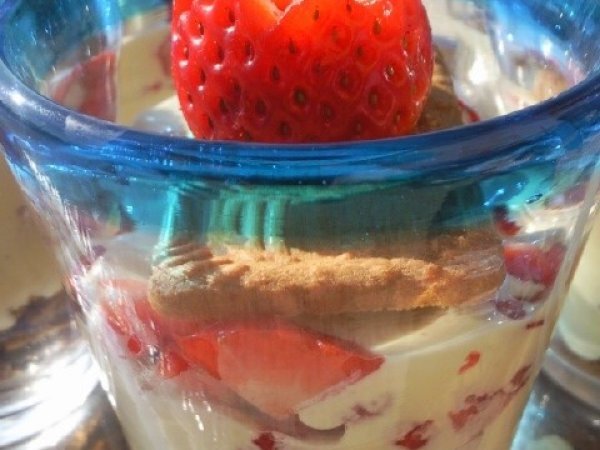 Recette de verrine fraises, mascarpone et spéculoos